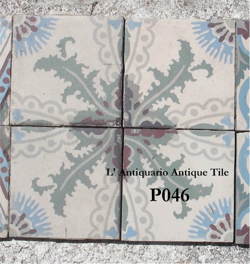 Antique tiles, Antique Floors, Encaustic tile, Reclaimed tile, Cement ...
